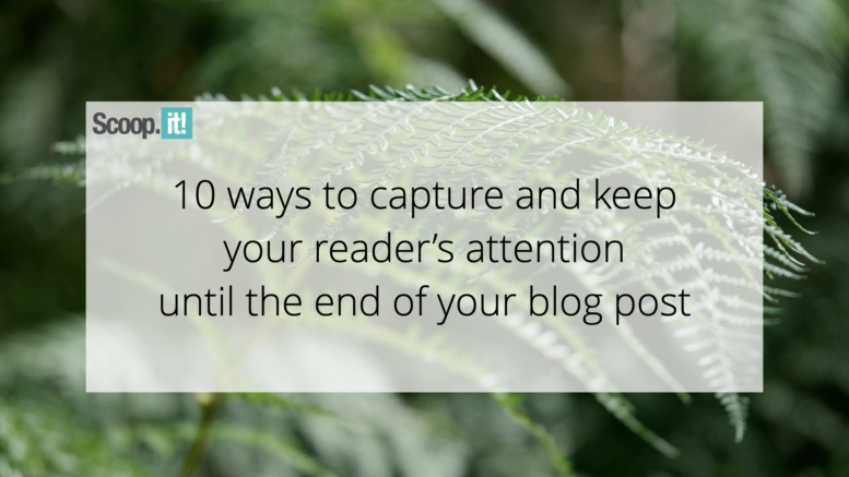 10 Ways to Capture and Keep Your Reader’s Attention until The End of ...